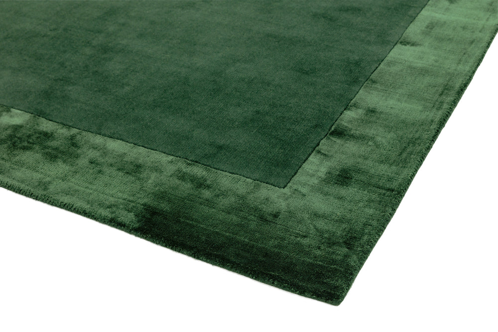 Ascot Green Rug - Contemporary Plain Rugs