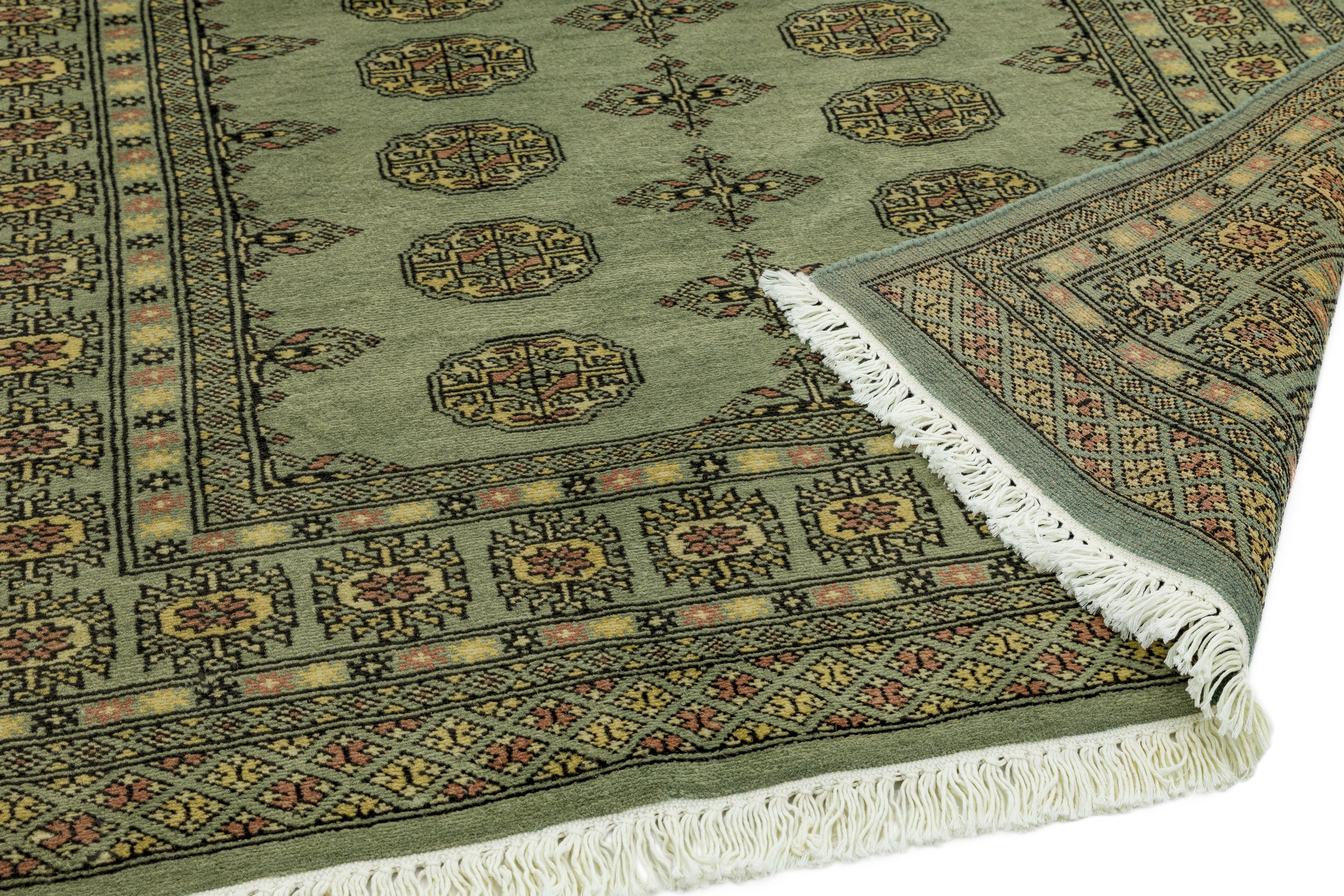 Bokhara Green Rug - Heritage Rugs UK