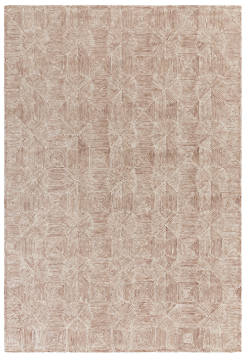 Camden Terracotta Rug - Contemporary Rug