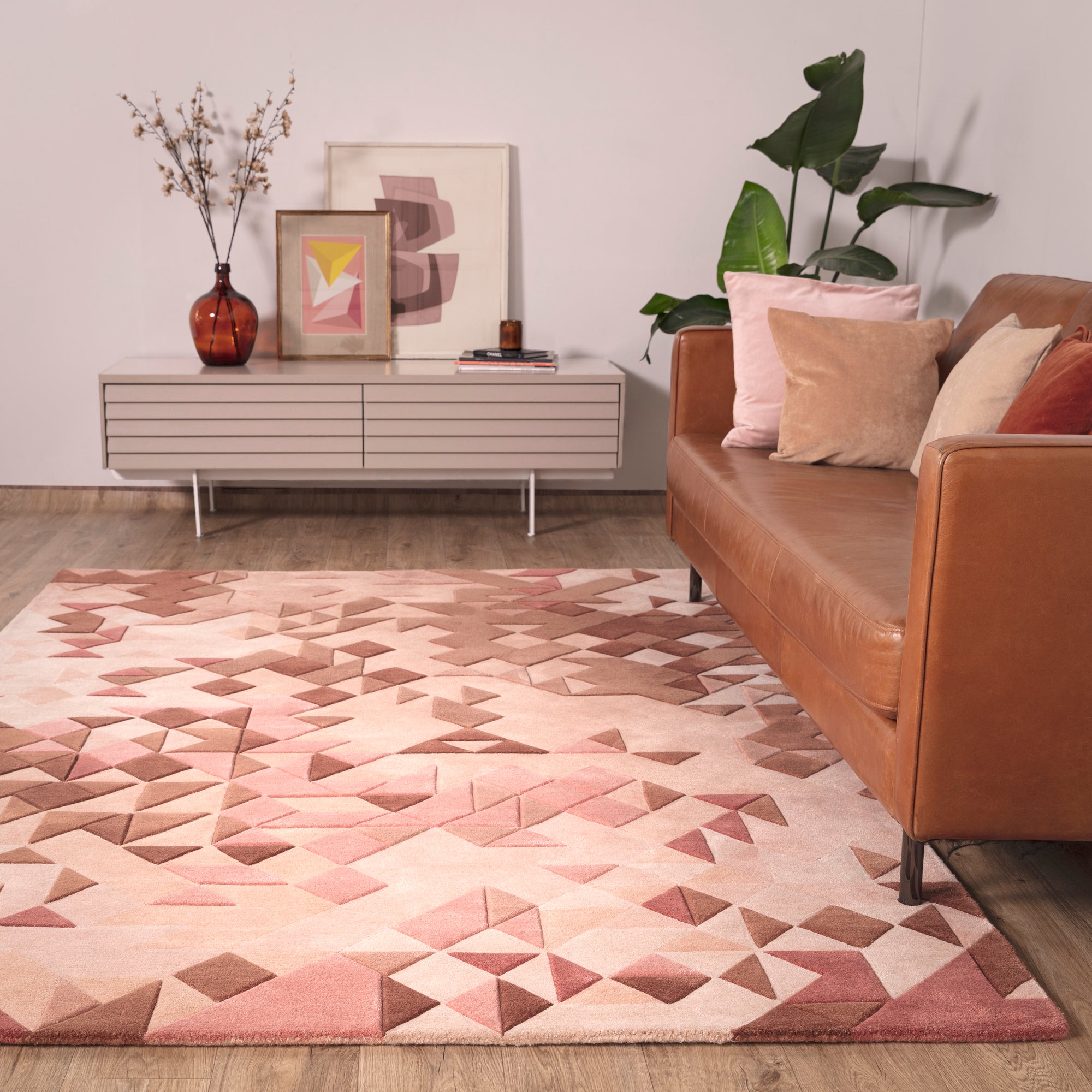 Enigma Rose Multi Rug - Contemporary Rug